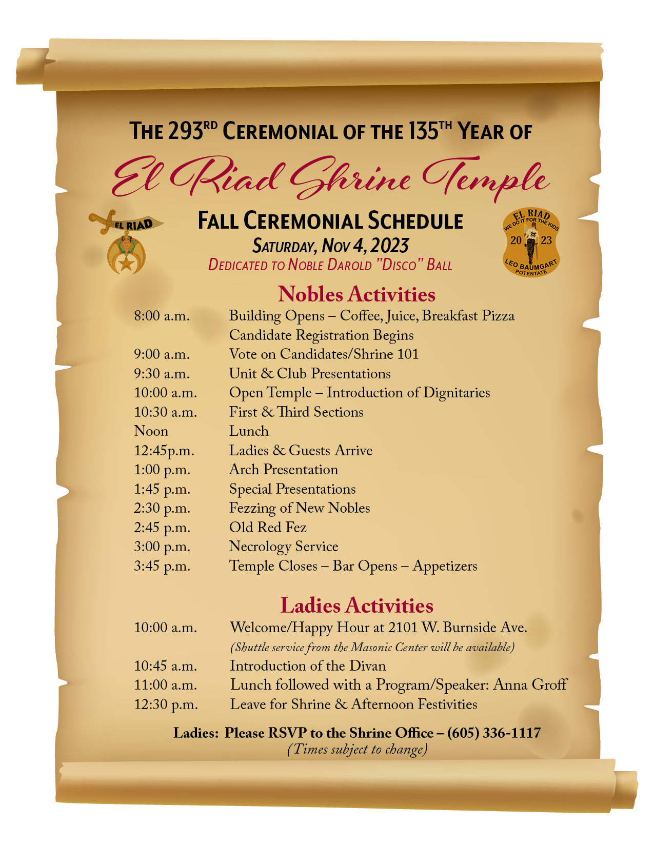 El Riad Shrine – Sioux Falls, South Dakota, Shrine Temple since 1888